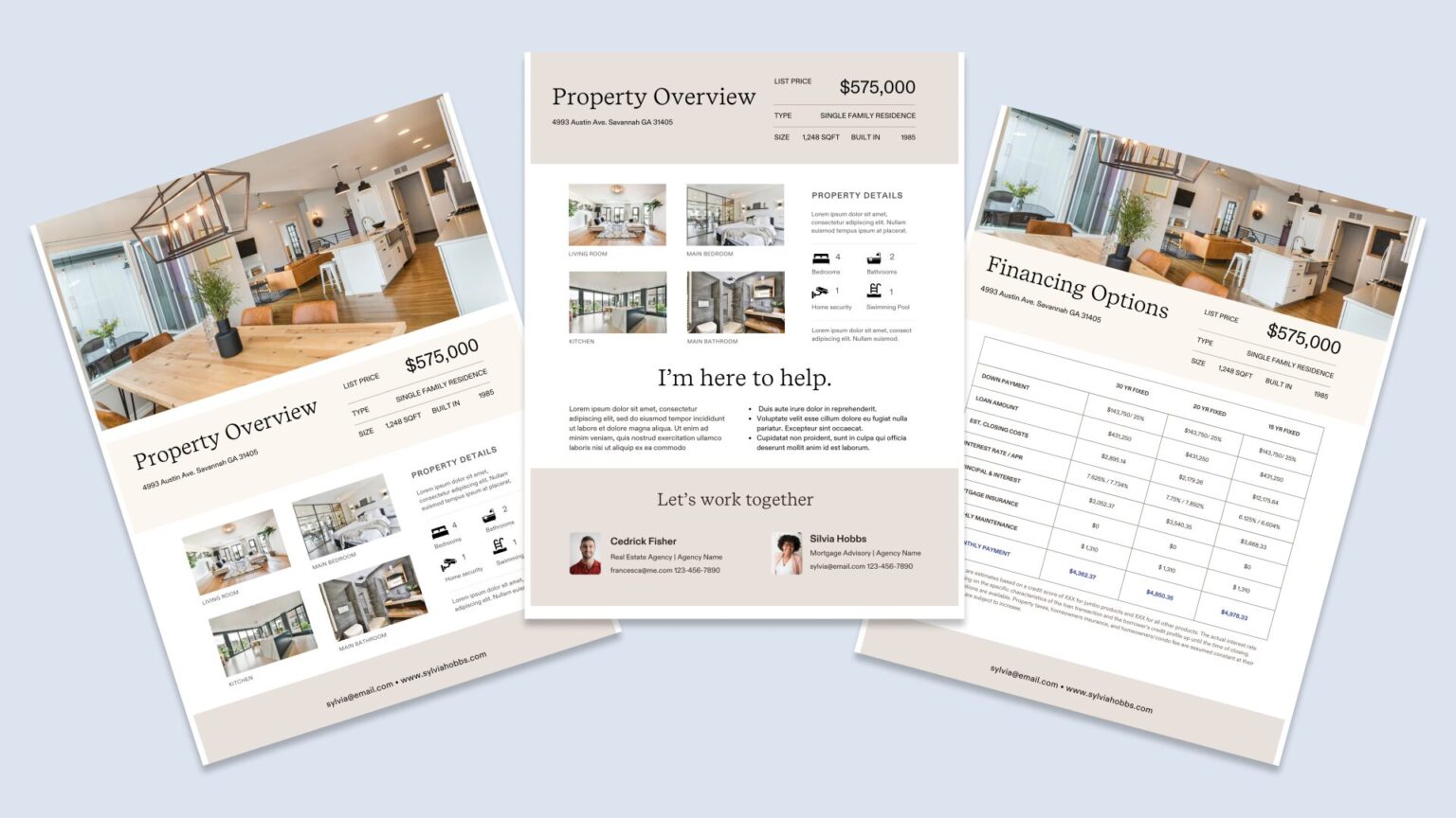 Open House Flyers with Mortgage Options – Platform 360°