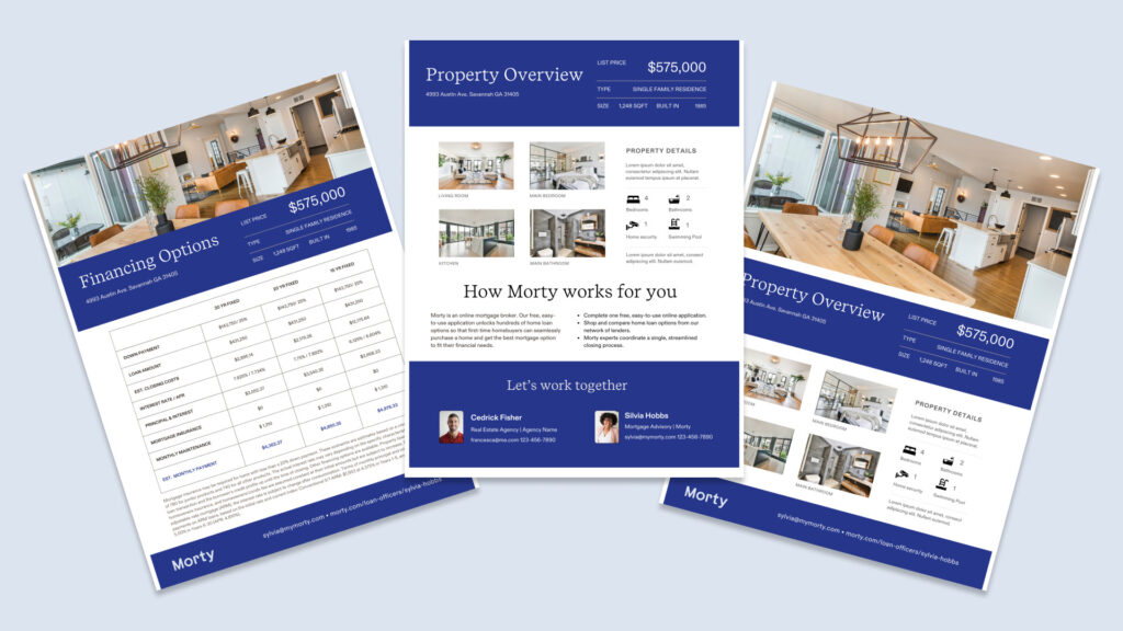 Open House Flyers with Mortgage Options | Mortgage Marketing